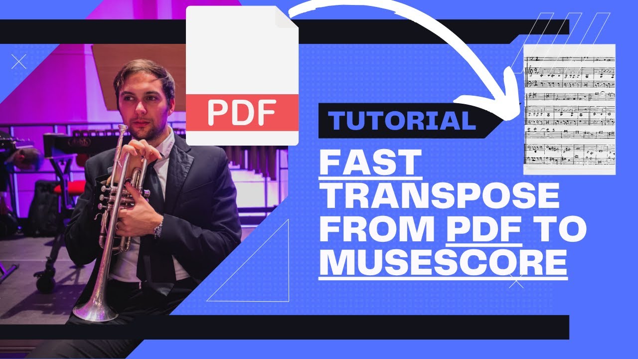 How to transpose and scan a PDF with MuseScore
